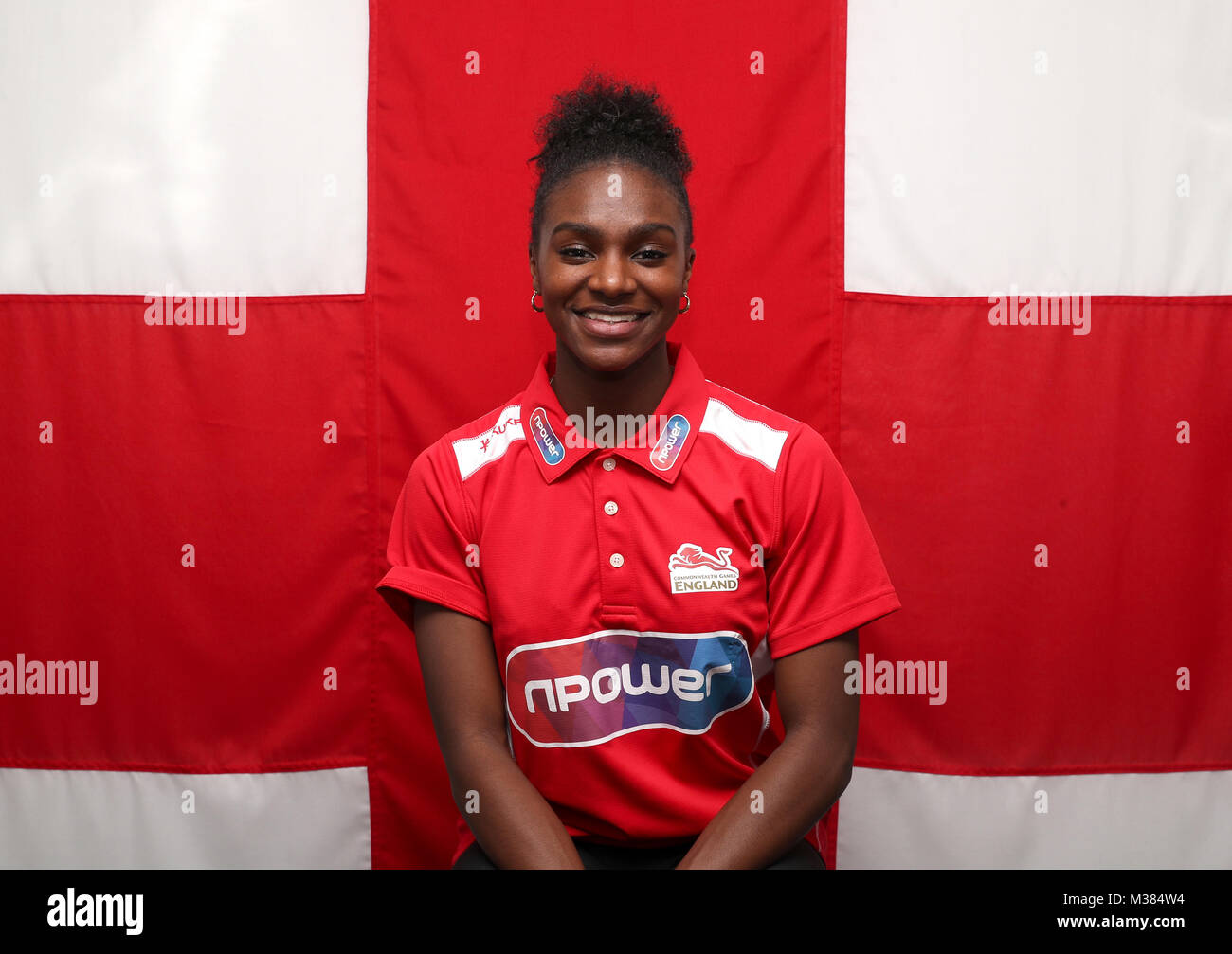 Team England's Dina Asher Smith poses for a photo during the kitting ...