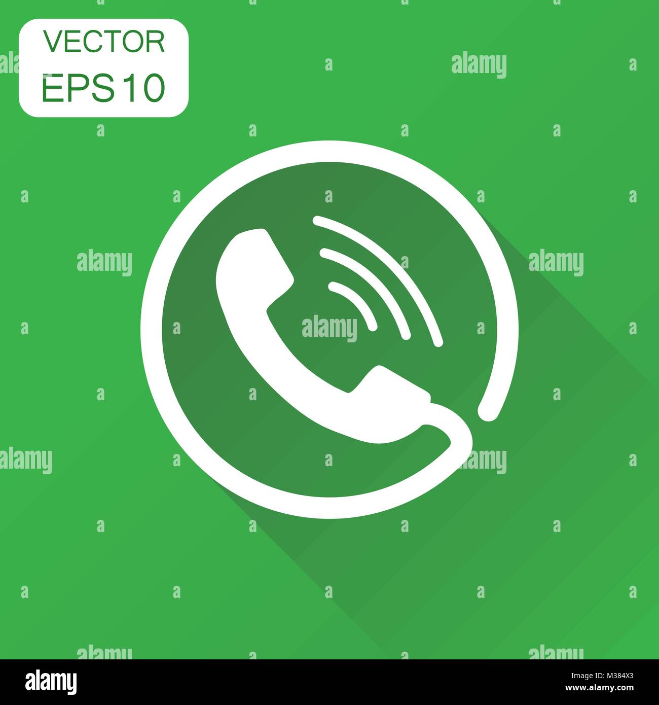 Phone icon. Business concept contact, support service sign pictogram ...