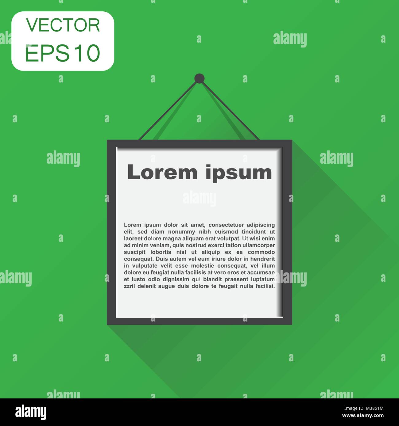 Realistic photo frame icon. Business concept pictures frame pictogram ...