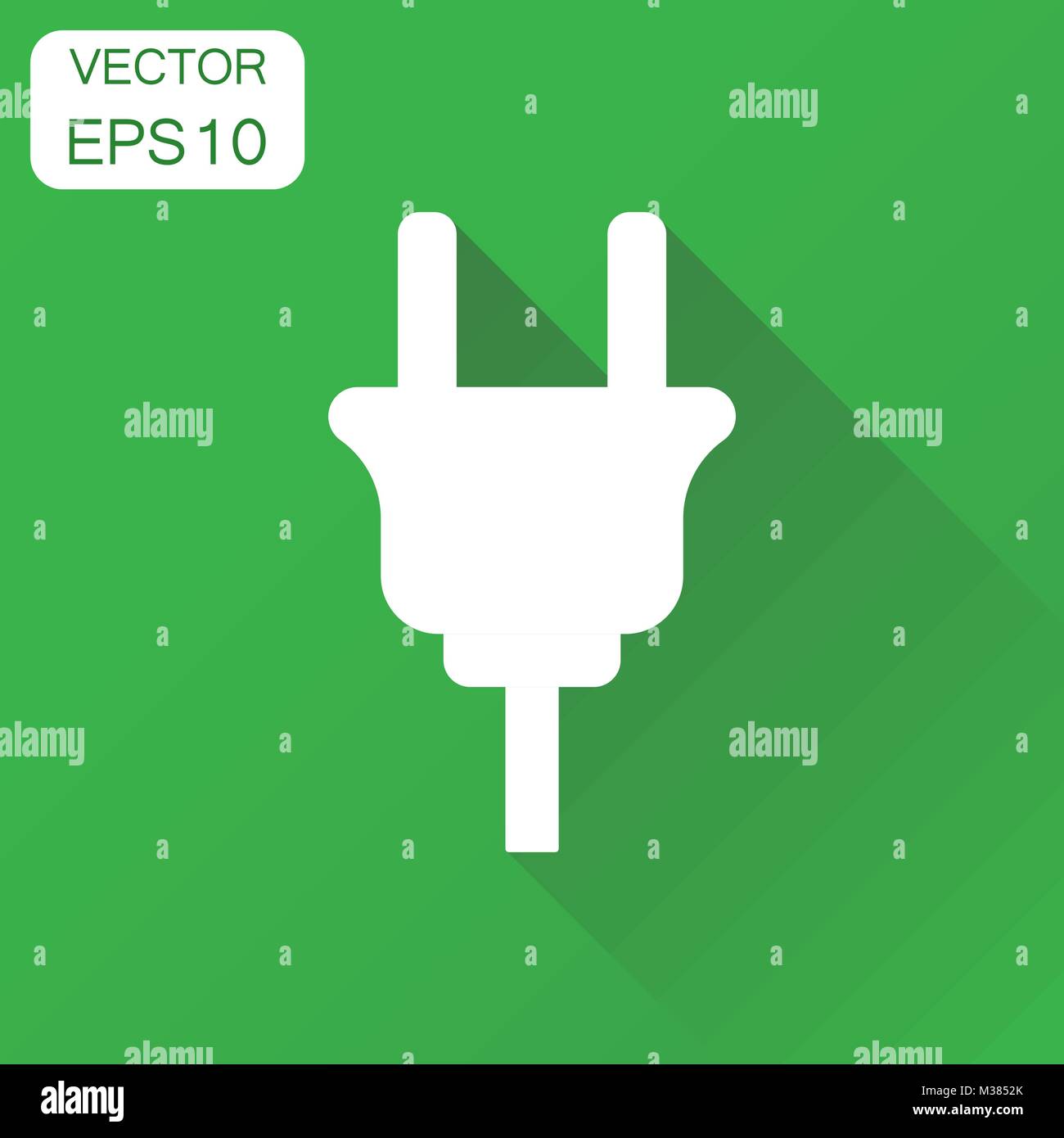 Electric plug icon. Business concept power plug pictogram. Vector ...