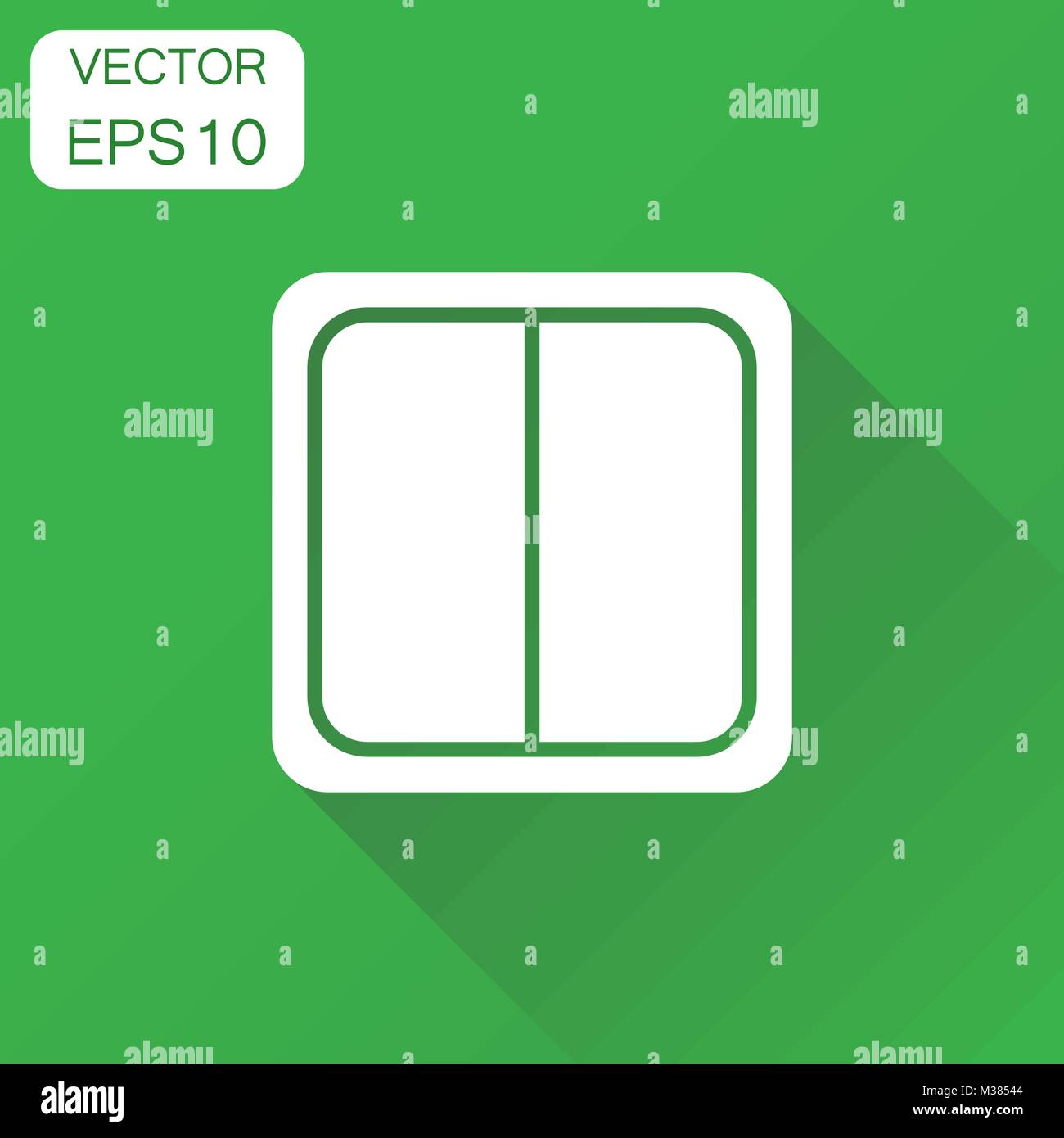 Electric light switch icon. Business concept electric switch pictogram ...