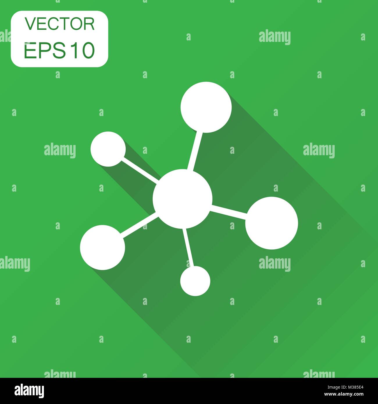 Social network, molecule, dna icon. Business concept molecule pictogram ...