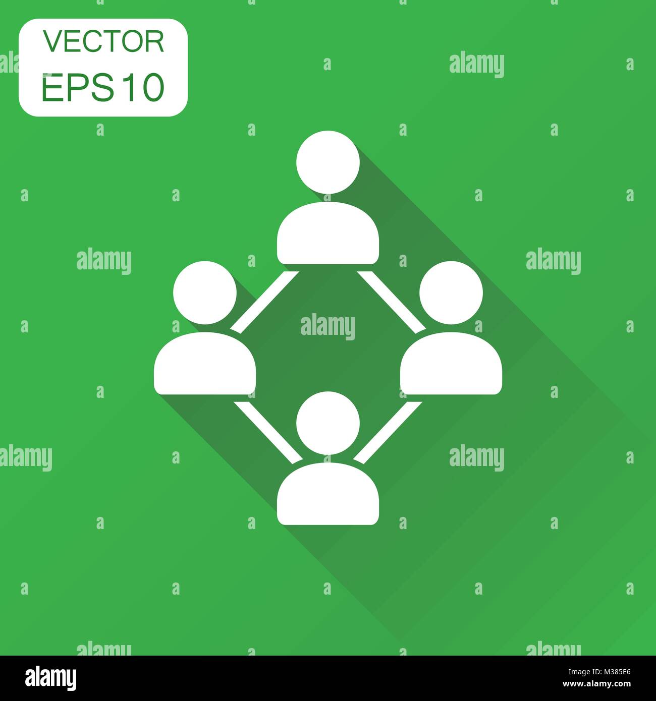 Network icon. Business concept people connection pictogram. Vector ...