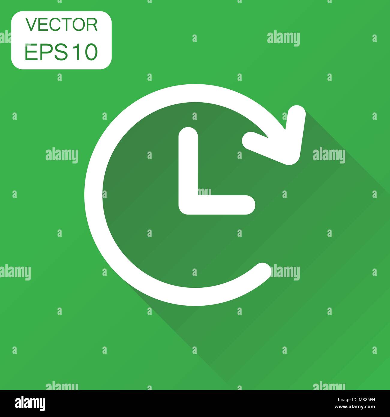 Clock icon. Business concept time watch pictogram. Vector illustration ...