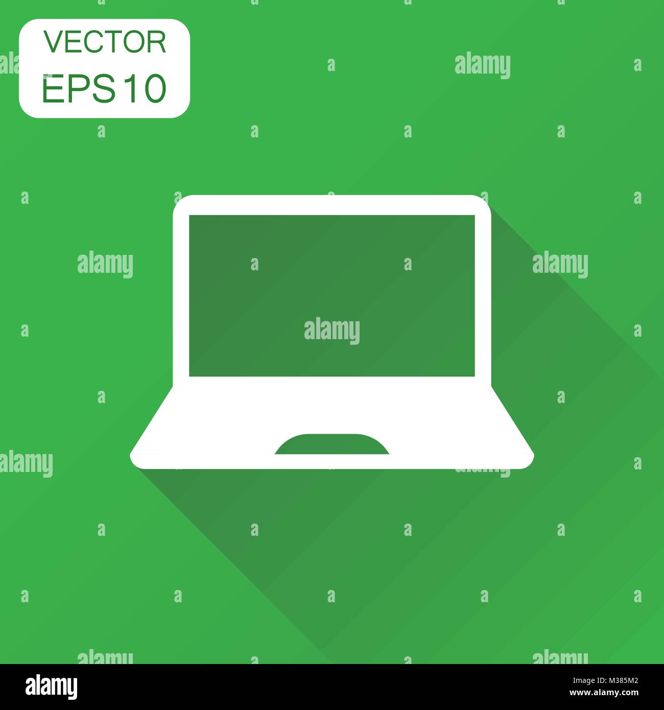 Laptop computer icon. Business concept notebook pictogram. Vector ...