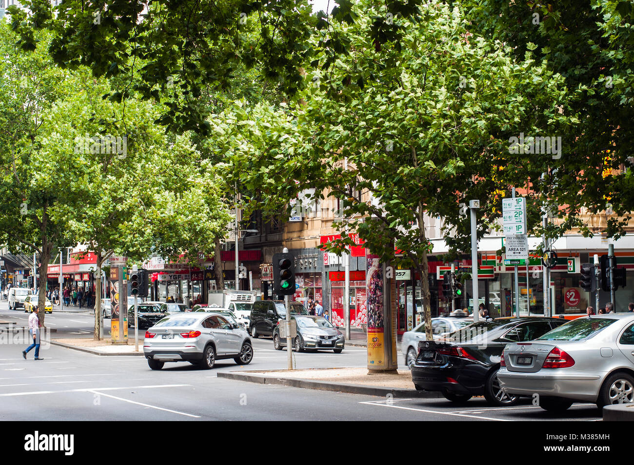 Russell Street scene, Melbourne, Victoria, Australia Stock Photo - Alamy