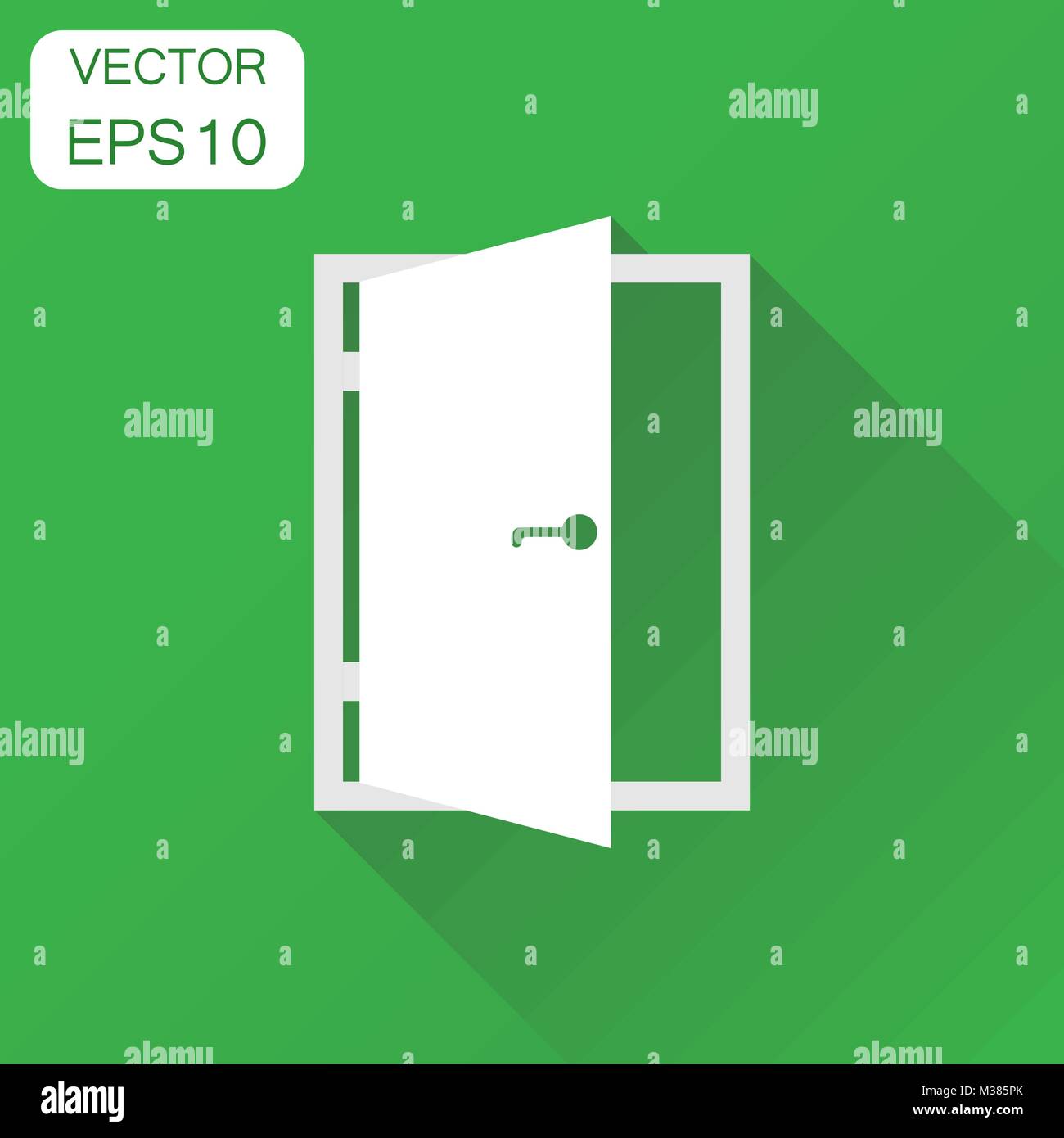 Door icon. Business concept door exit pictogram. Vector illustration on ...