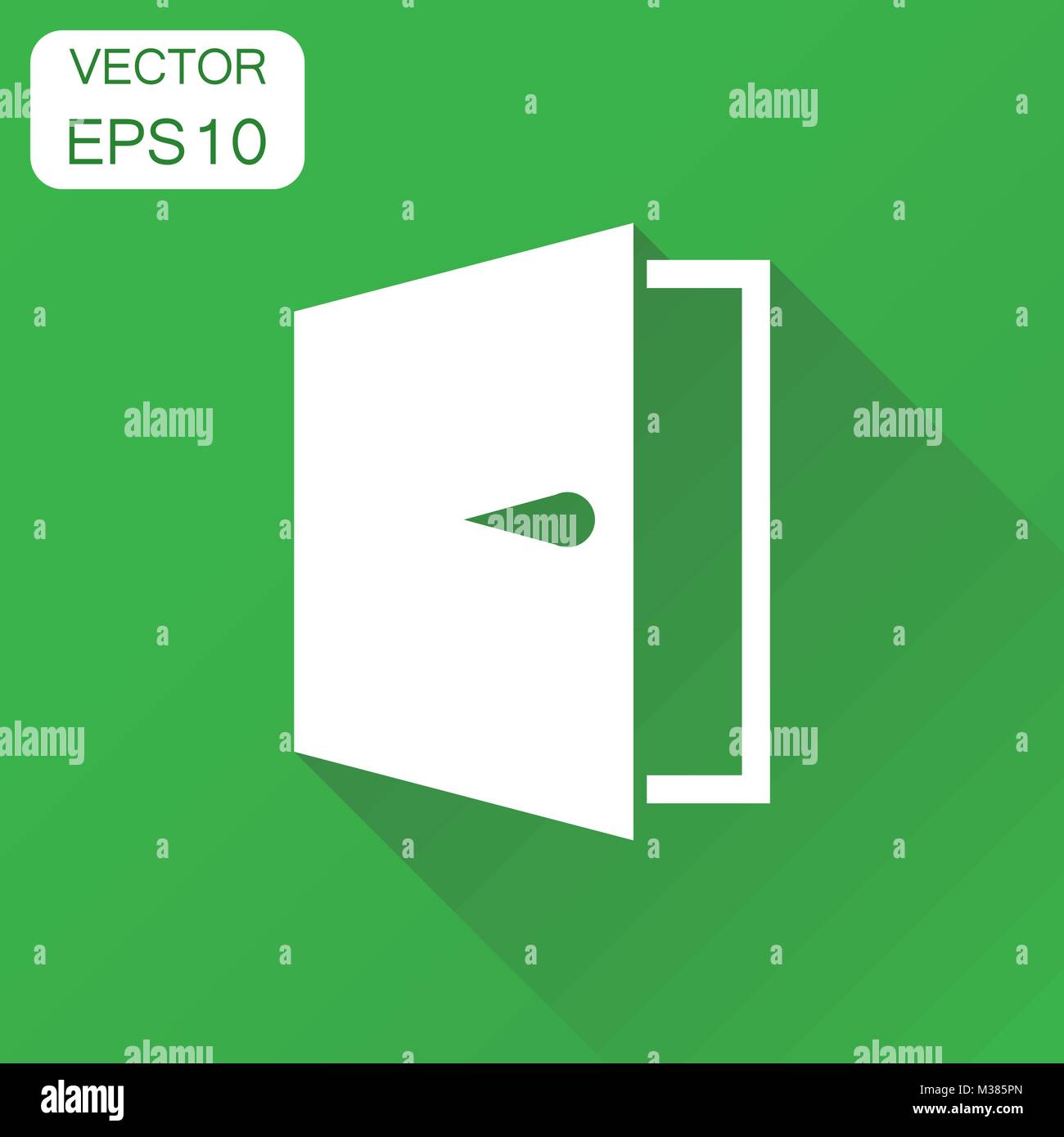 Door icon. Business concept door exit pictogram. Vector illustration on ...