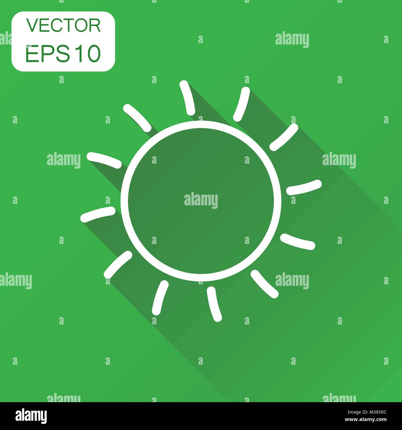 Sun icon. Business concept sun with ray pictogram. Vector illustration ...