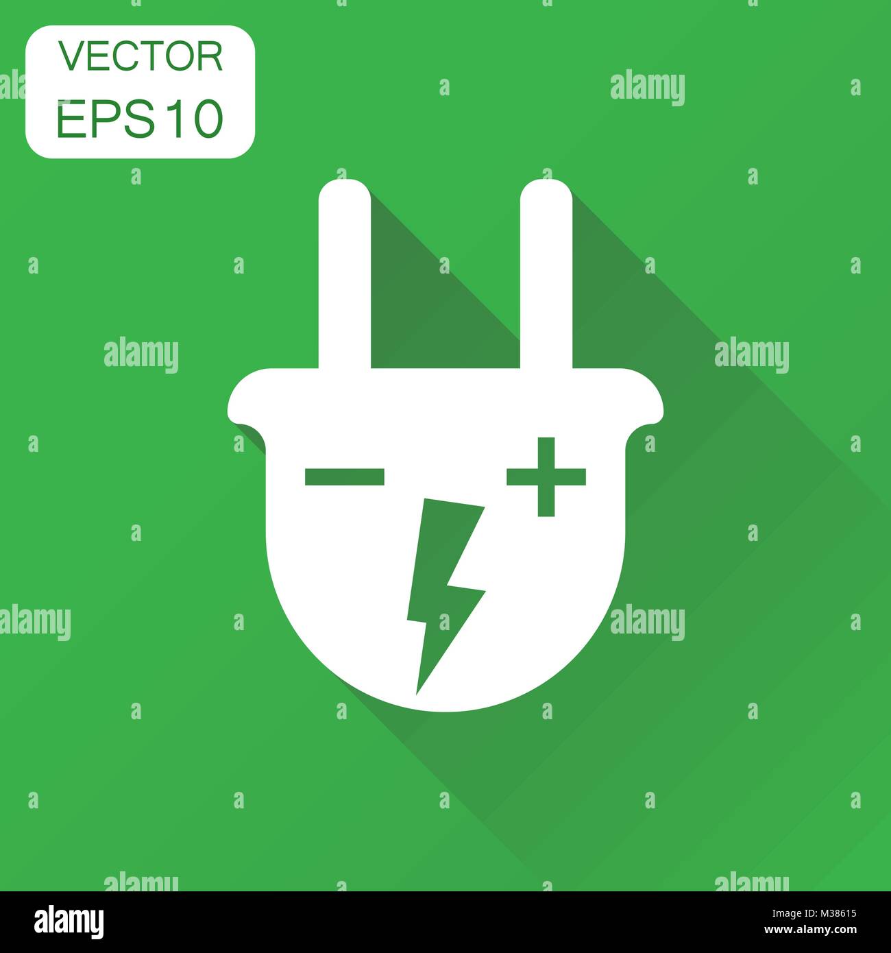 Plug icon. Business concept power wire cable pictogram. Vector ...