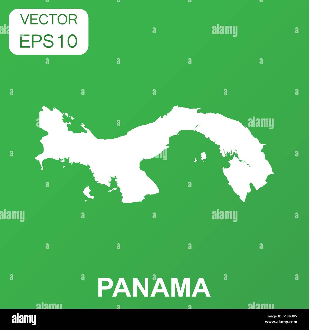Panama map icon. Business concept Panama pictogram. Vector illustration ...
