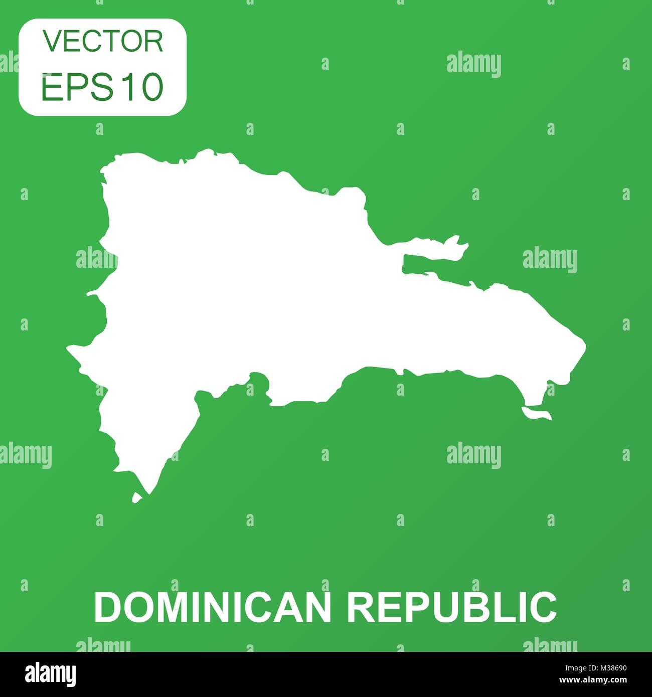 Dominican Republic map icon. Business concept Dominican Republic ...