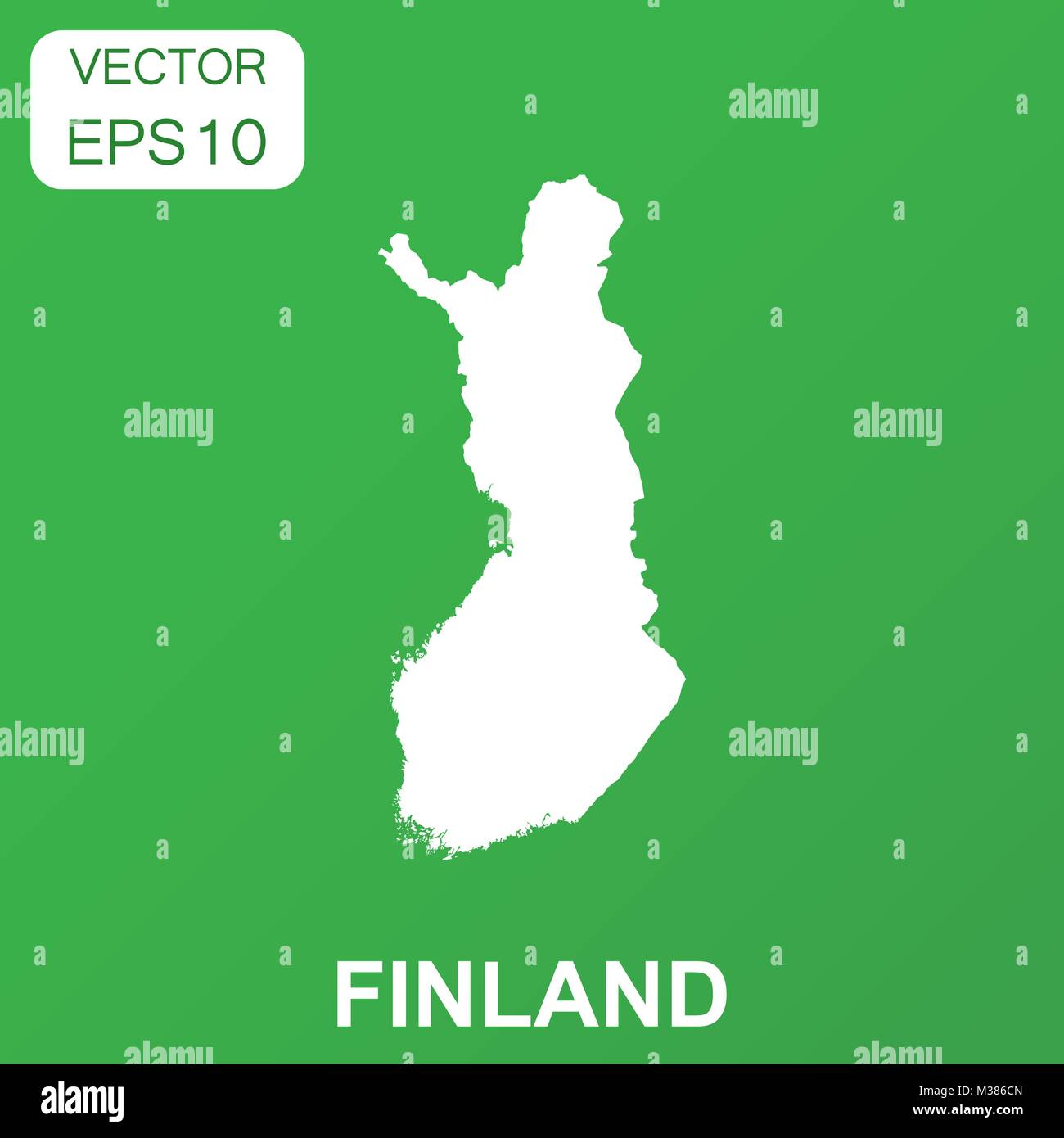 Finland map icon. Business concept Finland pictogram. Vector ...