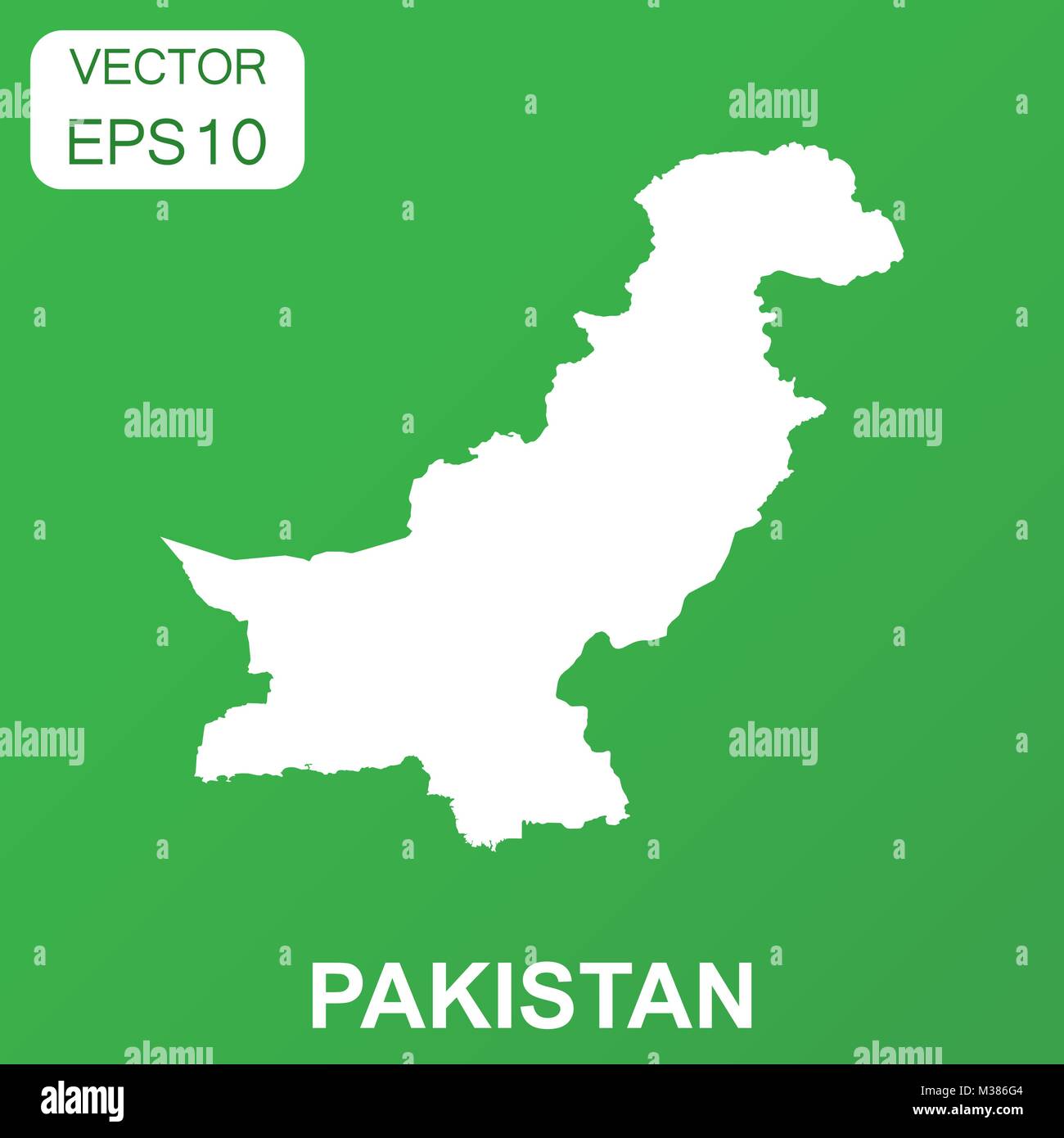 Pakistan map icon. Business concept Pakistan pictogram. Vector ...