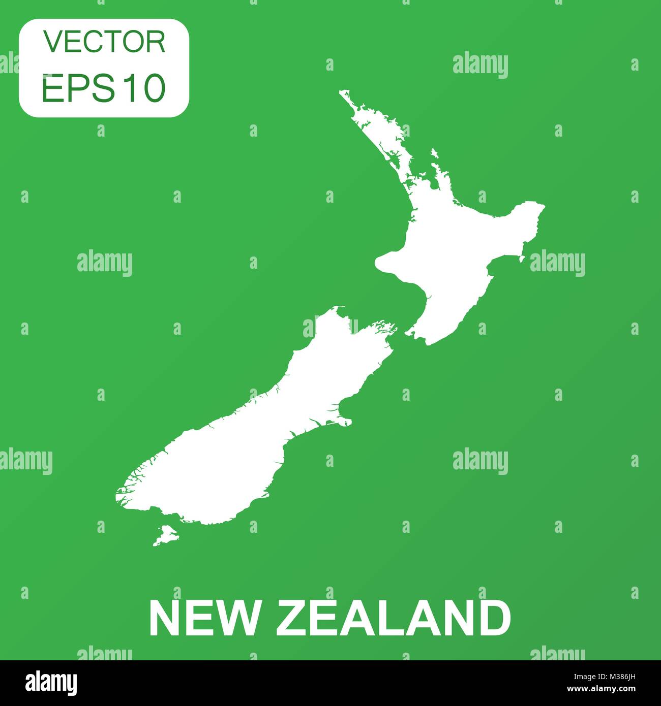 New Zealand map icon. Business concept New Zealand pictogram. Vector ...