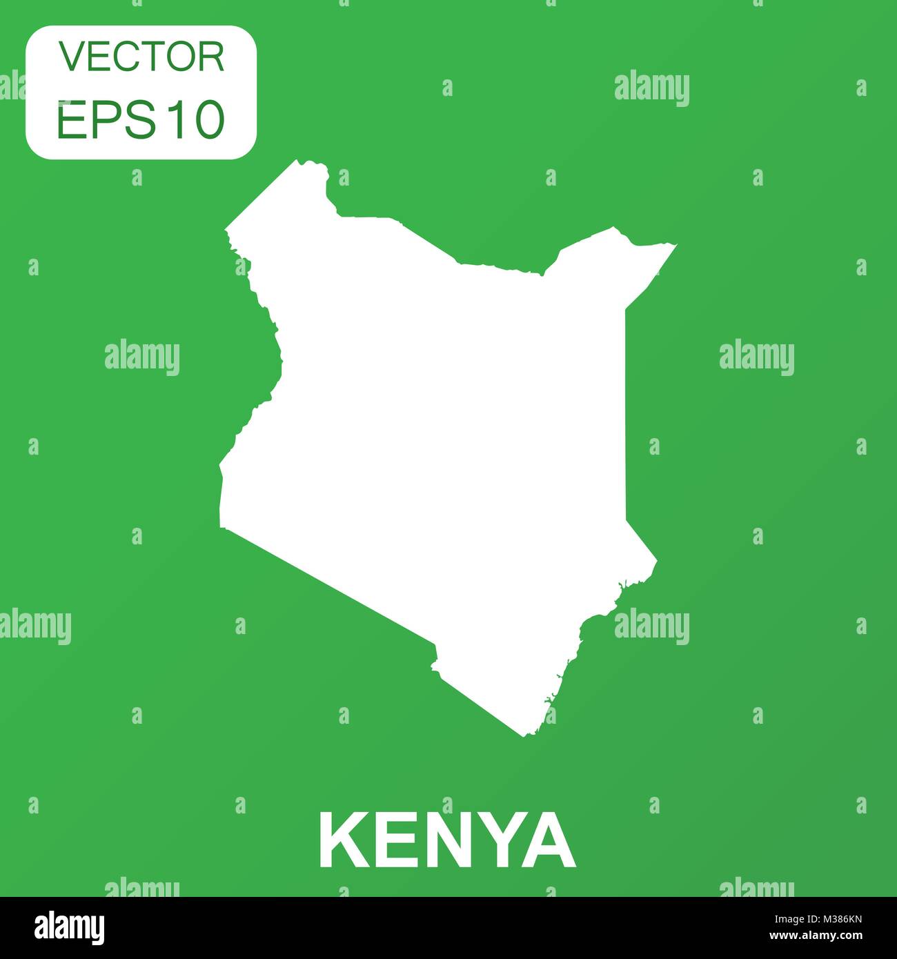 Kenya map vector hi-res stock photography and images - Alamy