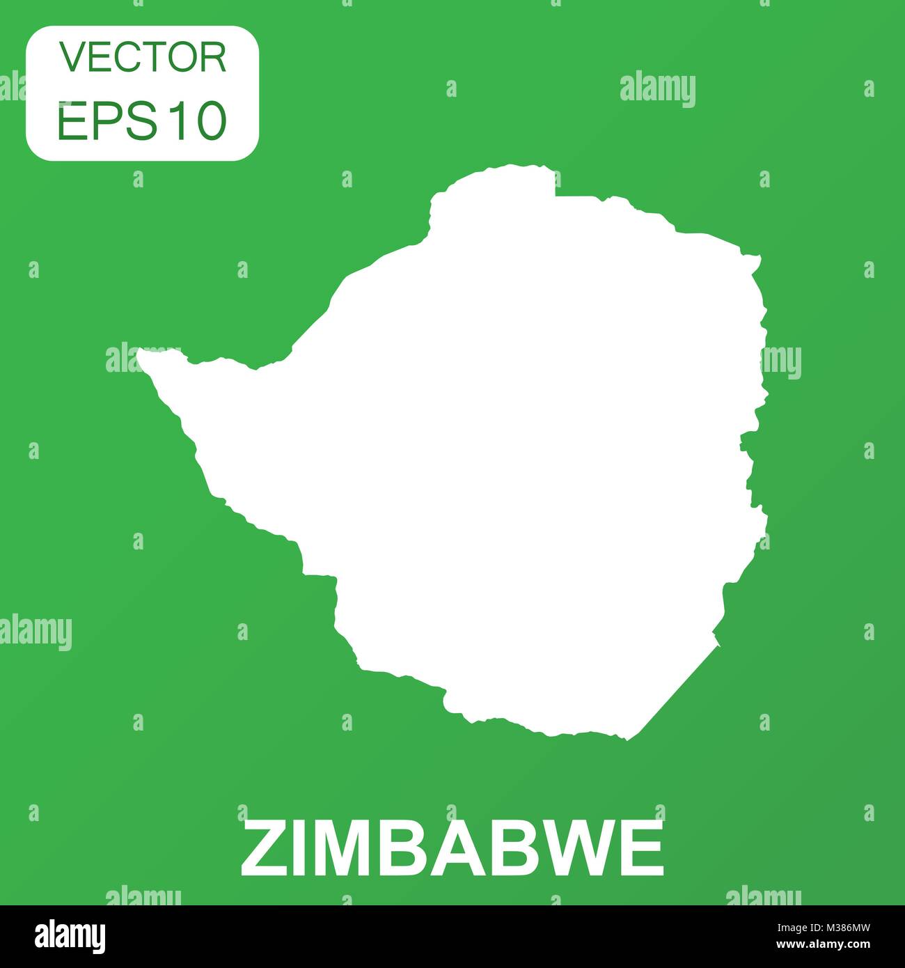 Zimbabwe map icon. Business concept Zimbabwe pictogram. Vector ...