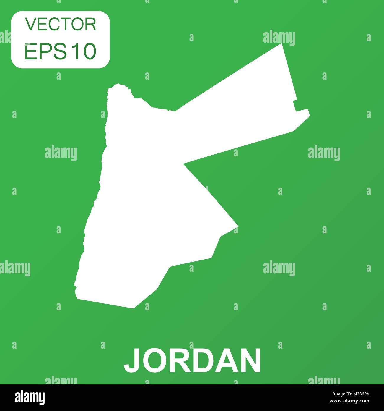 Jordan map icon. Business concept Jordan pictogram. Vector illustration ...