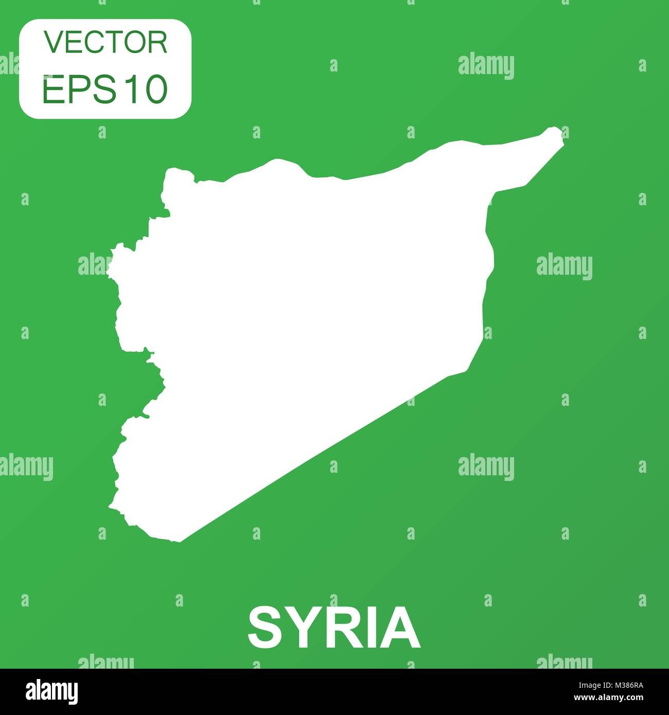 Syria map icon. Business concept Syria pictogram. Vector illustration ...