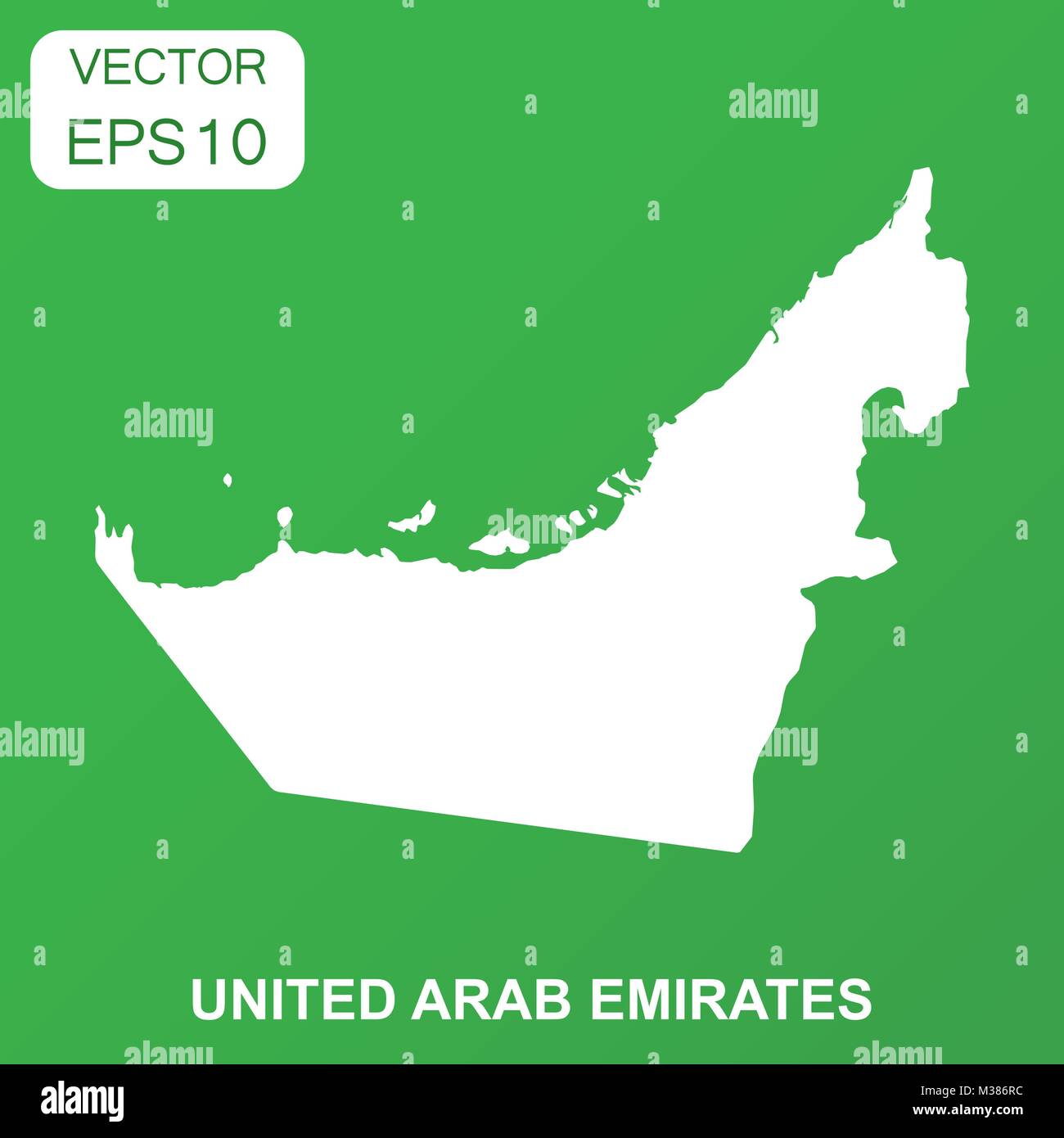 United Arab Emirates map icon. Business concept Arab Emirates pictogram ...