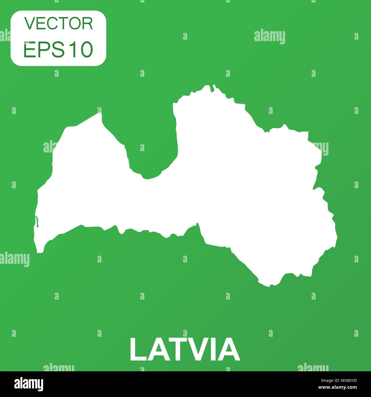 Latvia map icon. Business concept Latvia pictogram. Vector illustration ...