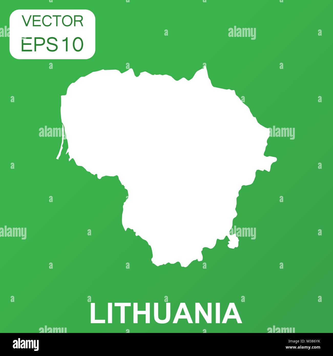 Lithuania map icon. Business concept Lithuania pictogram. Vector ...