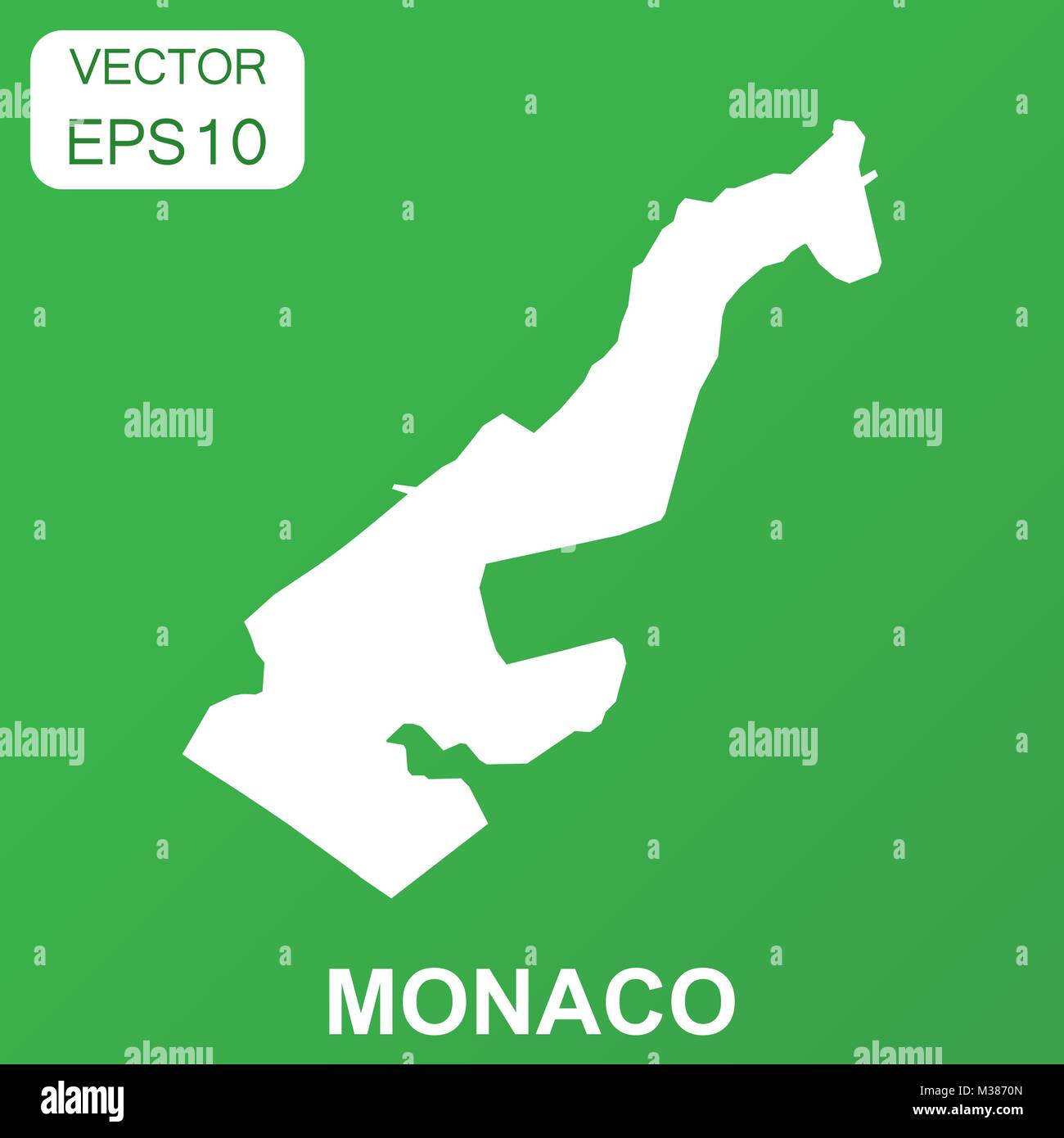 Monaco map icon. Business concept Monaco pictogram. Vector illustration ...
