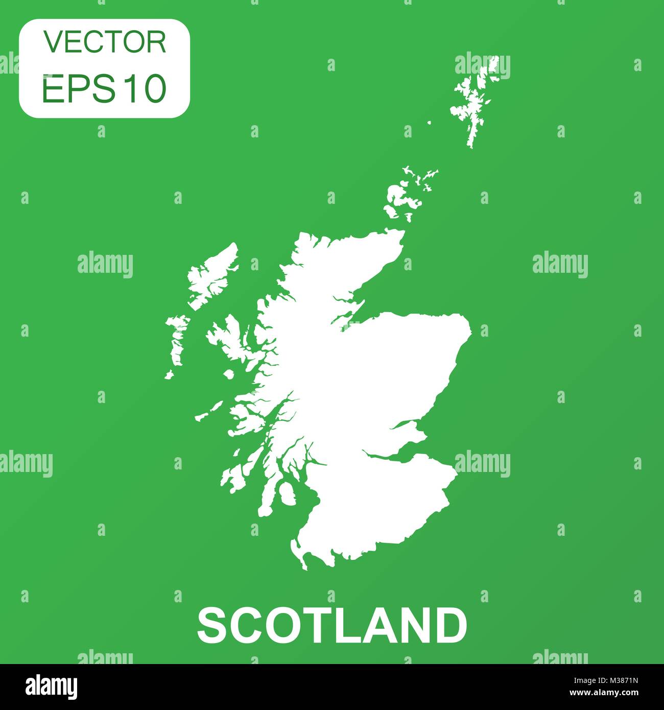 Scotland map icon. Business concept Scotland pictogram. Vector ...