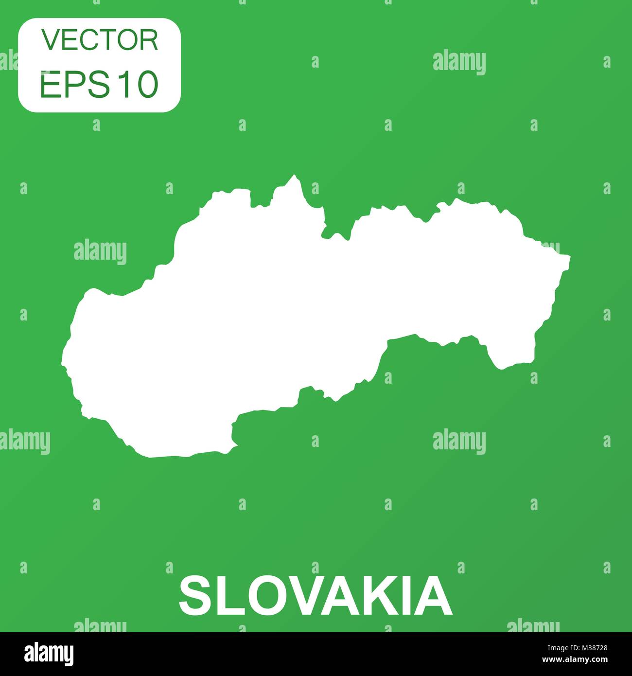 Slovakia map icon. Business concept Slovakia pictogram. Vector ...