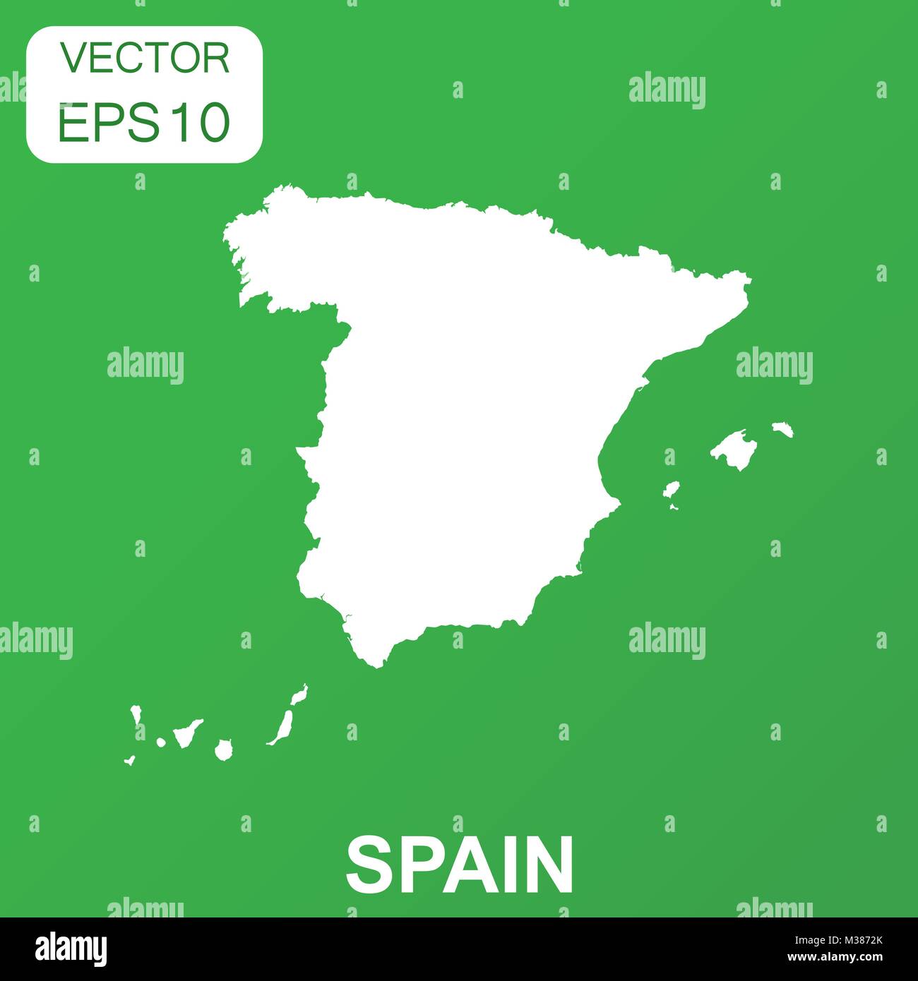 Spain map icon. Business concept Spain pictogram. Vector illustration ...