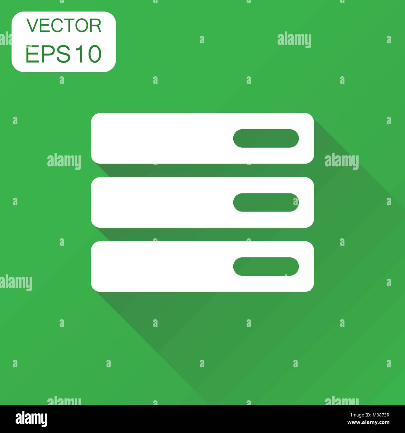 Database, server icon. Business concept storage pictogram. Vector ...