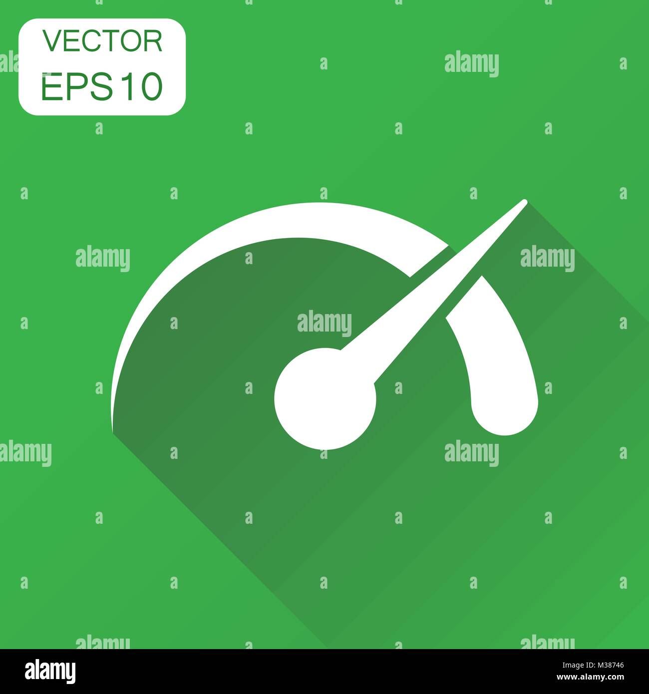 Dashboard icon. Business concept level meter speed pictogram. Vector ...