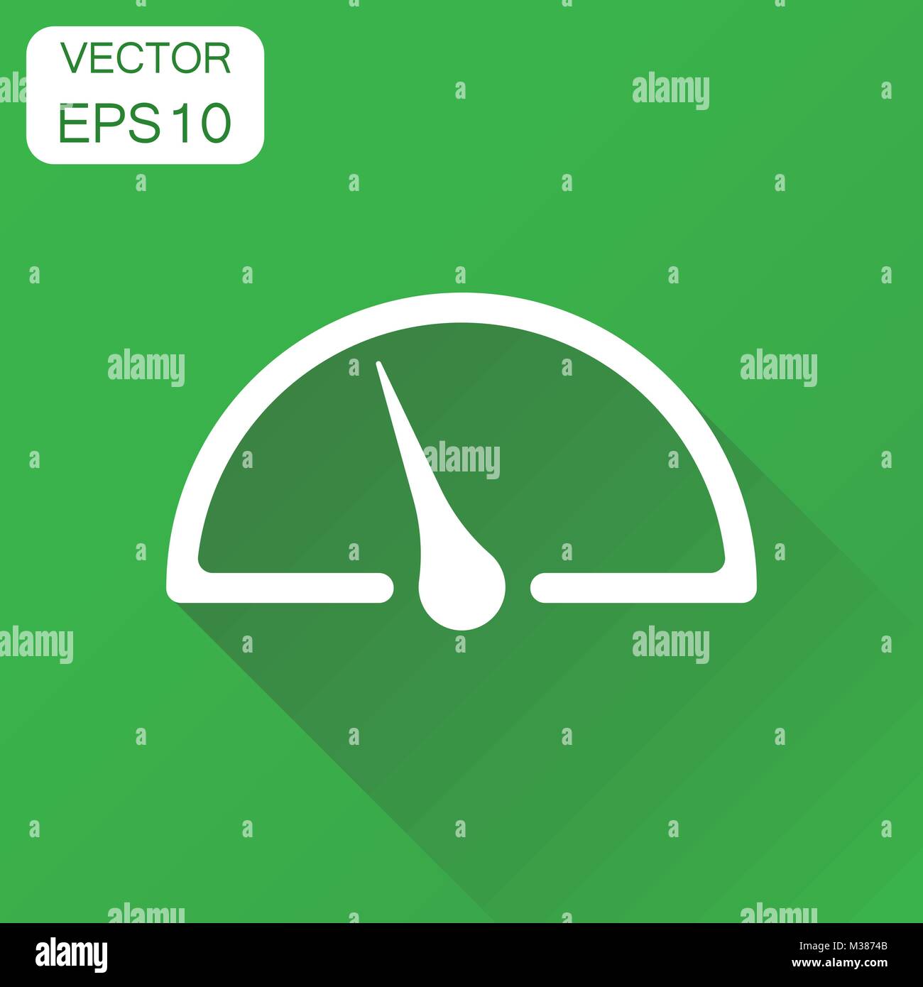 Dashboard icon. Business concept level meter speed pictogram. Vector ...