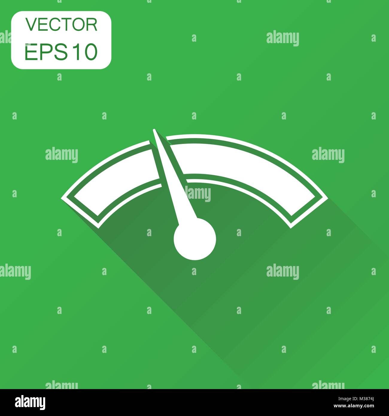 Dashboard icon. Business concept level meter speed pictogram. Vector ...