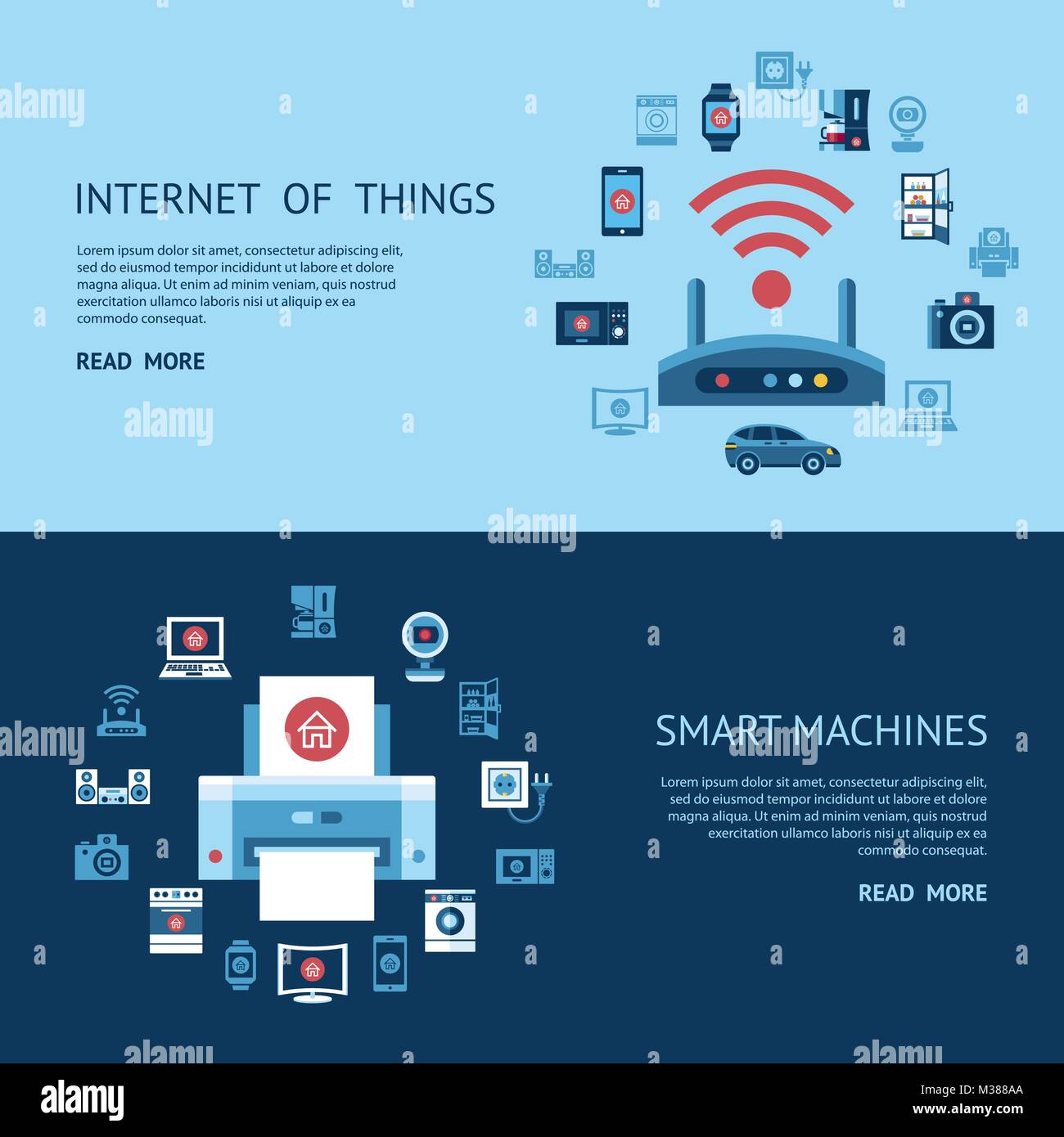 Internet things objects Stock Vector Images - Alamy