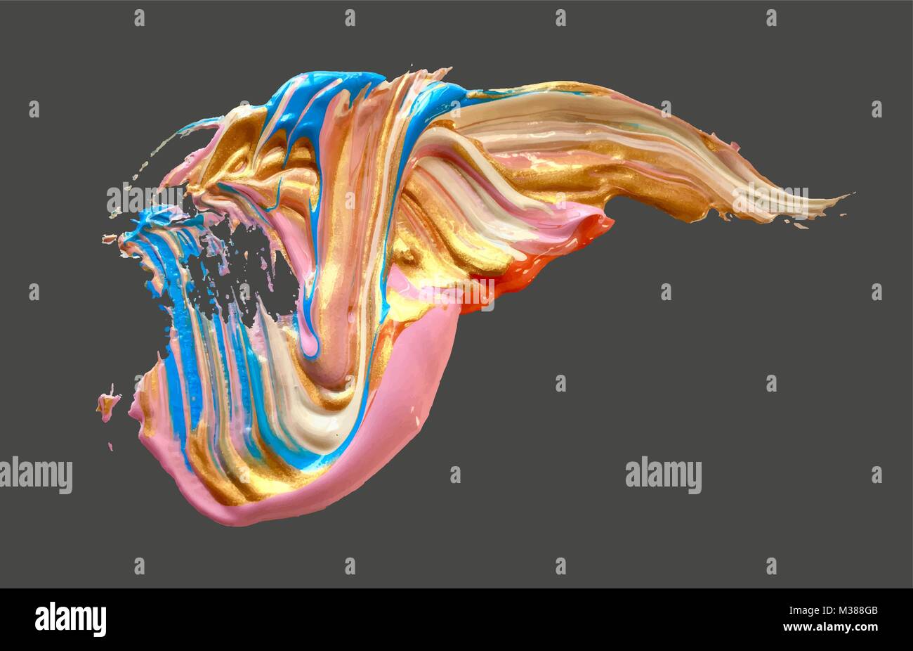 Artist drawing brush mix Stock Vector Images - Alamy