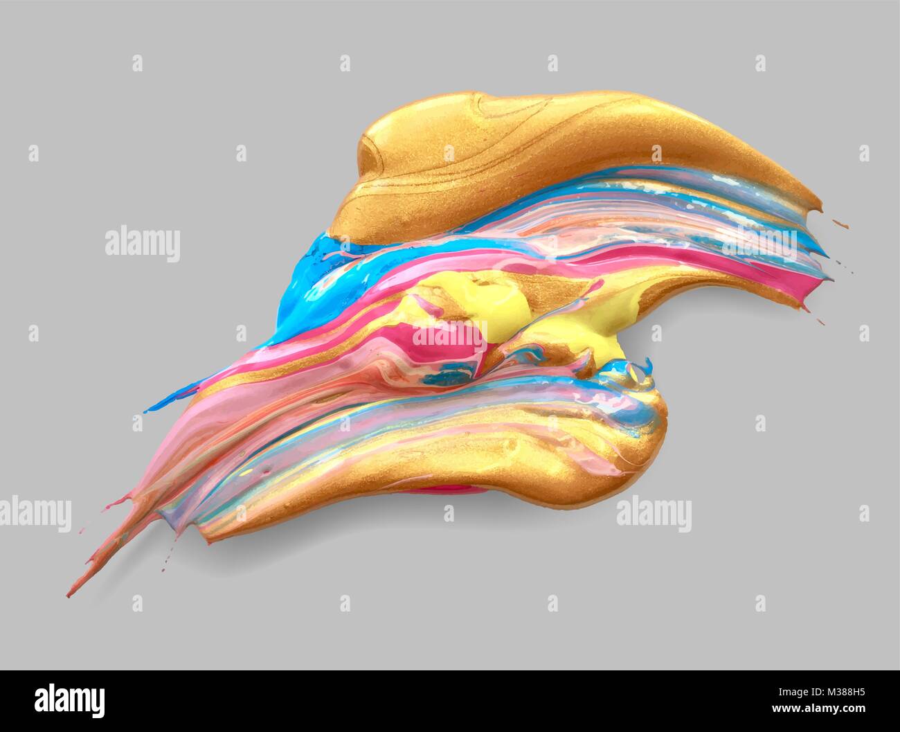 Artist drawing brush mix Stock Vector Images - Alamy