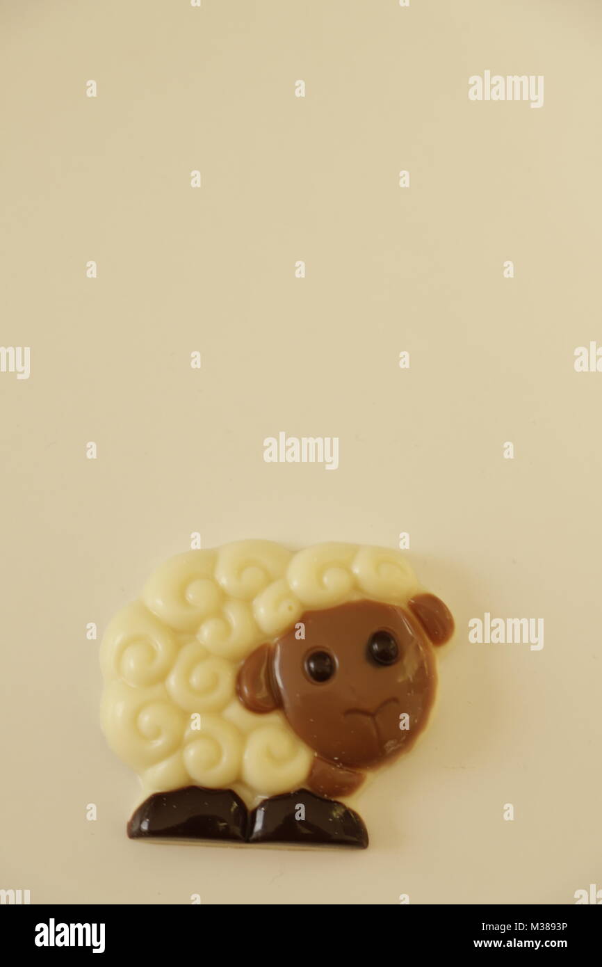 chocolate sheep for easter Stock Photo - Alamy