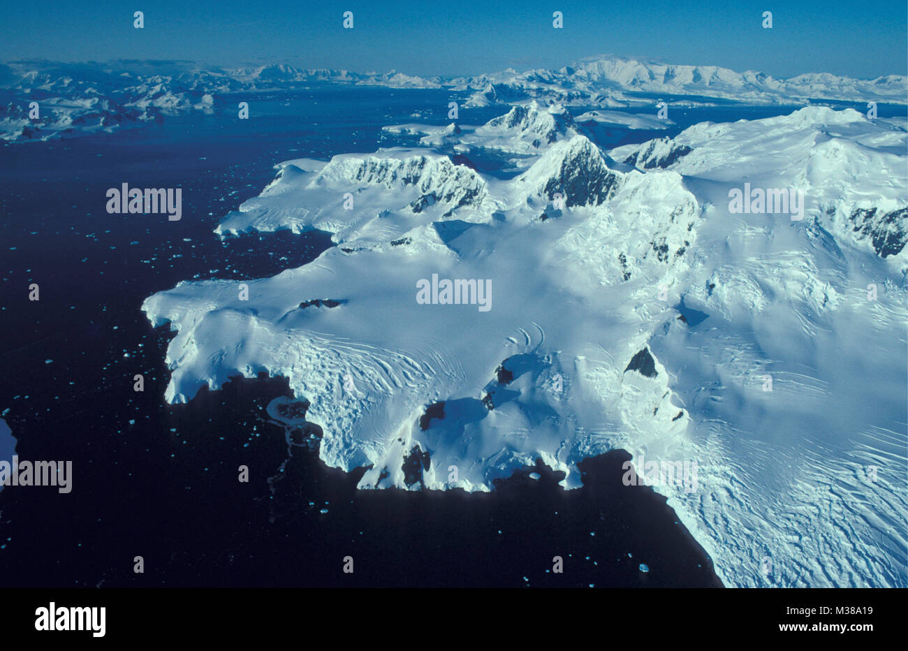 Antarctica. Panoramic view. Ice. Aerial Stock Photo - Alamy