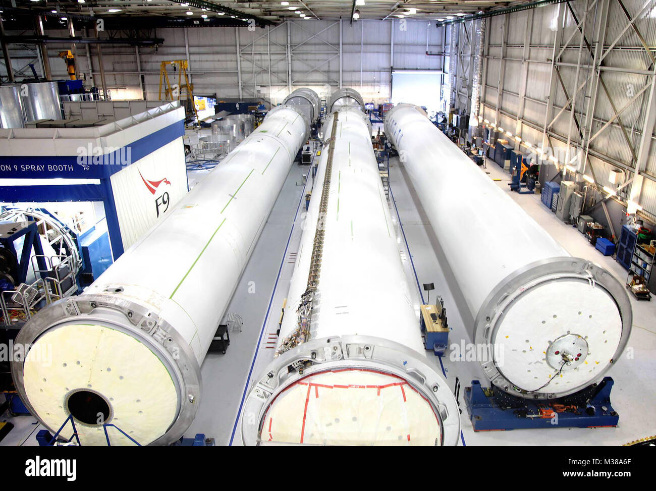 Falcon cores, part of SpaceX's reusable rocket program, were ...