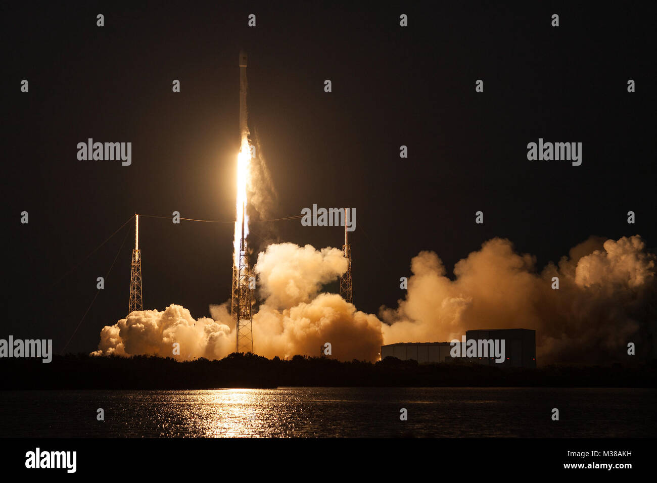 The SES-9 satellite was launched aboard a Falcon 9 rocket, with the ...