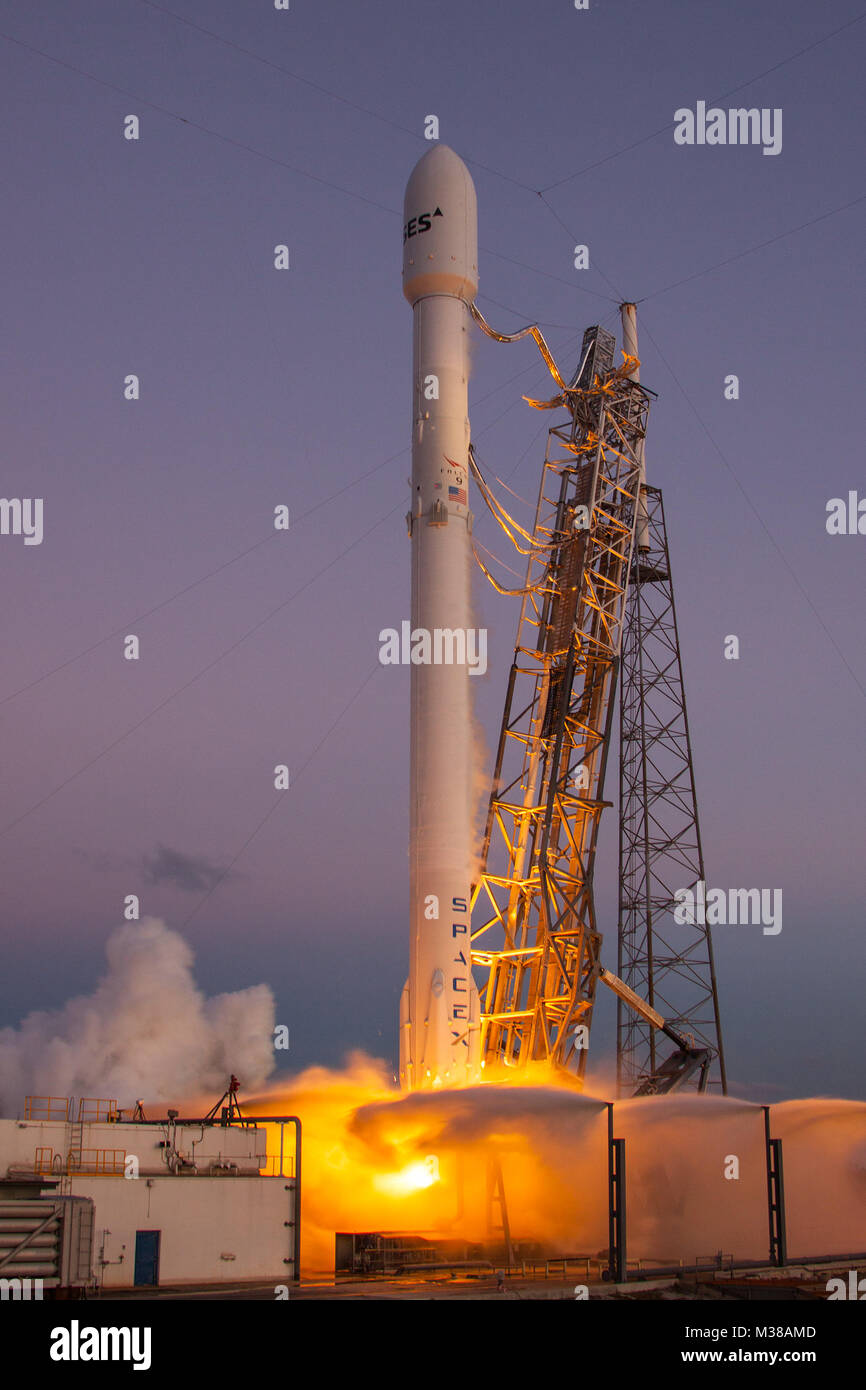 SES-9 launch s Stock Photo - Alamy