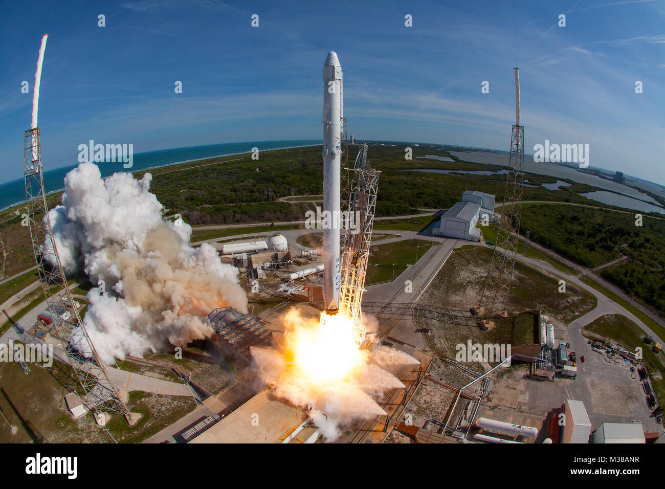 The CRS-8 mission launched from Kennedy Space Center's Launch Pad 39A ...