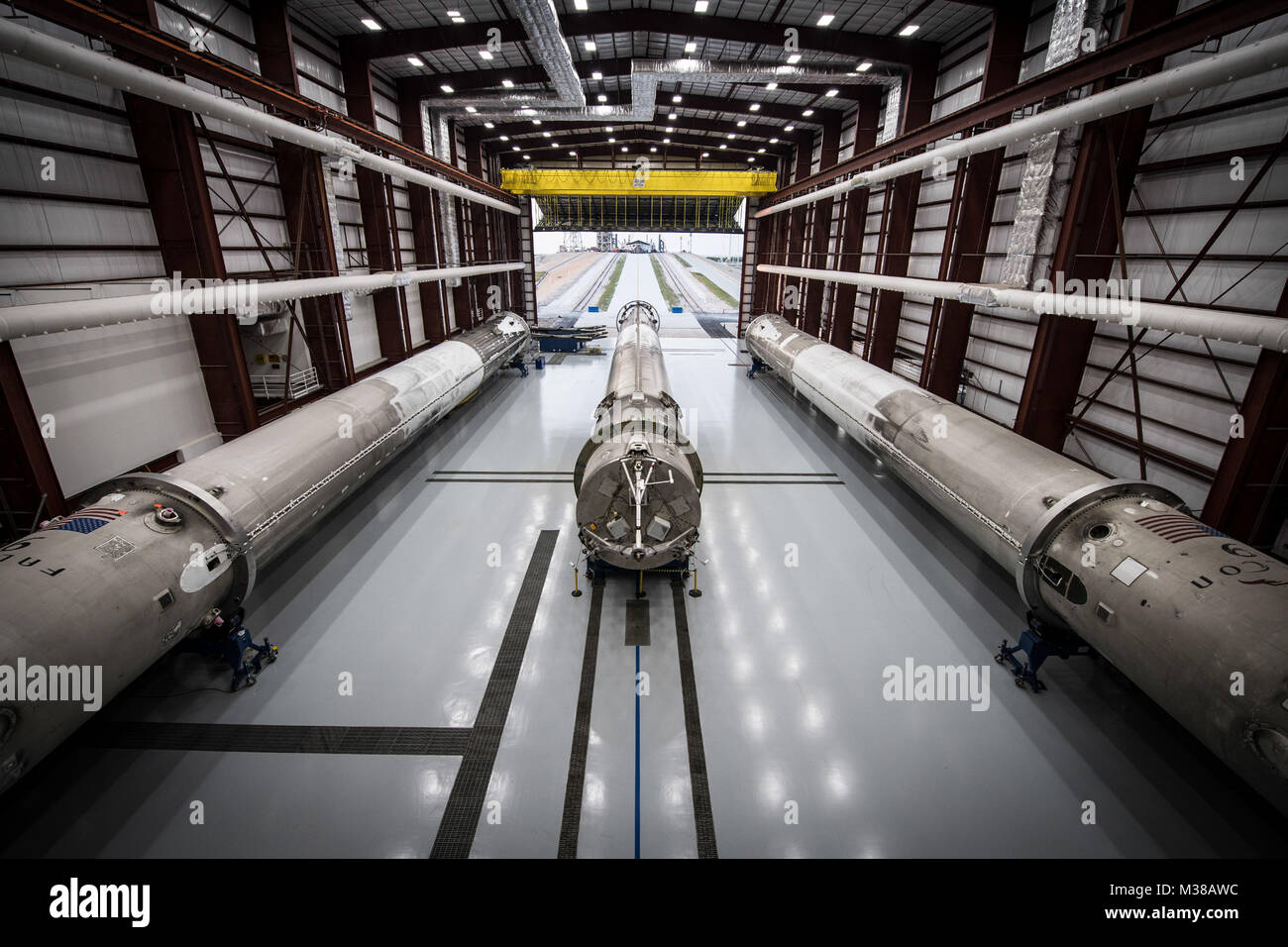 SpaceX’s landed Falcon 9 rockets were stored in Kennedy Space Center's ...