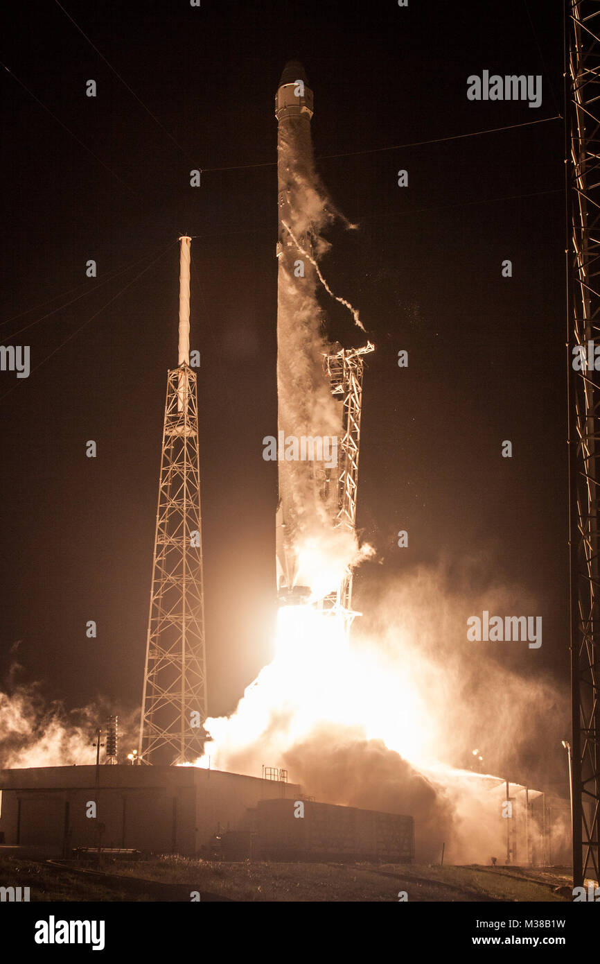 The CRS-9 mission, launching from Kennedy Space Center’s Launch Pad 39A ...