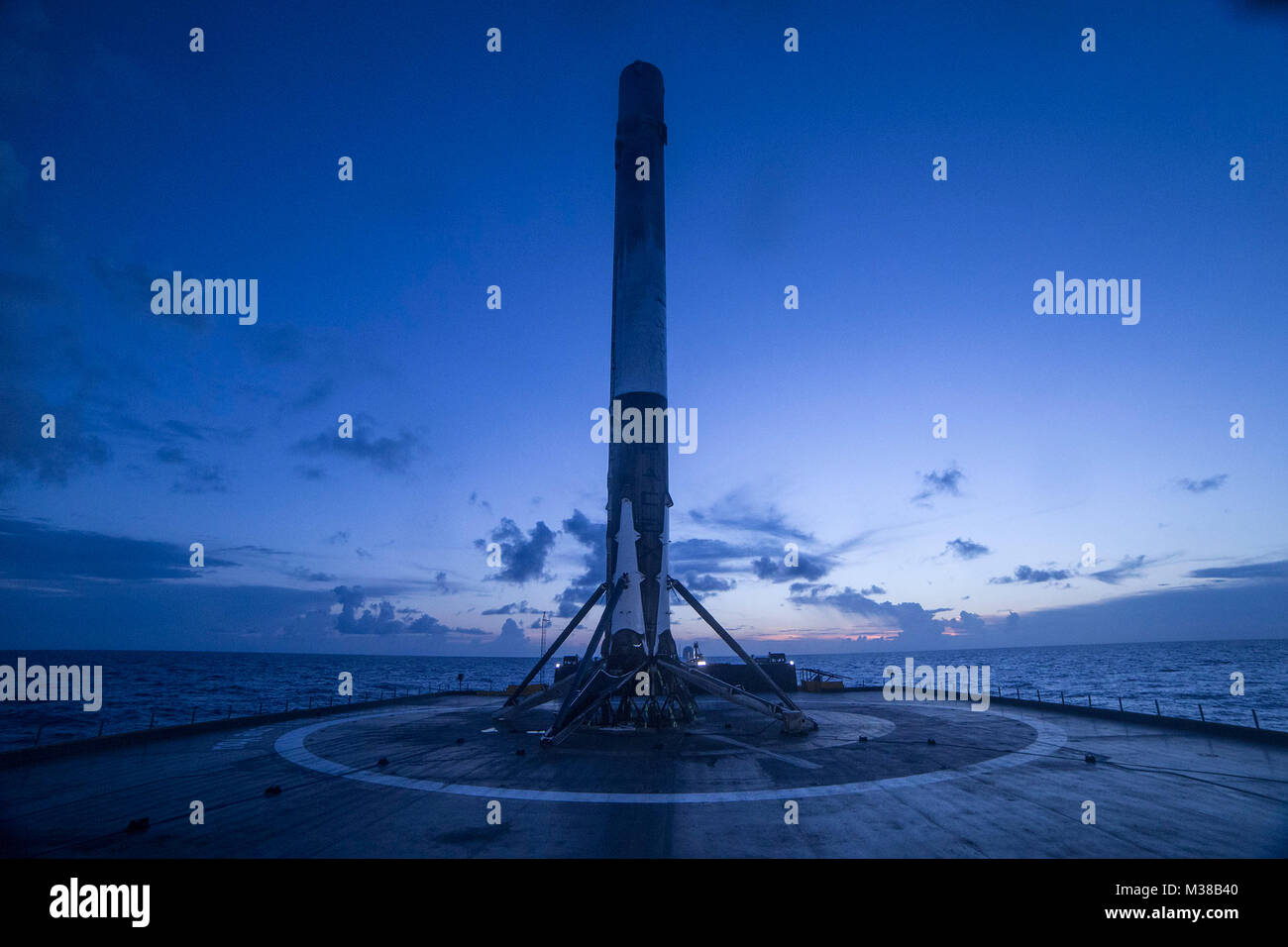 The Falcon 9 rocket launched from Kennedy Space Center with the JCSAT ...