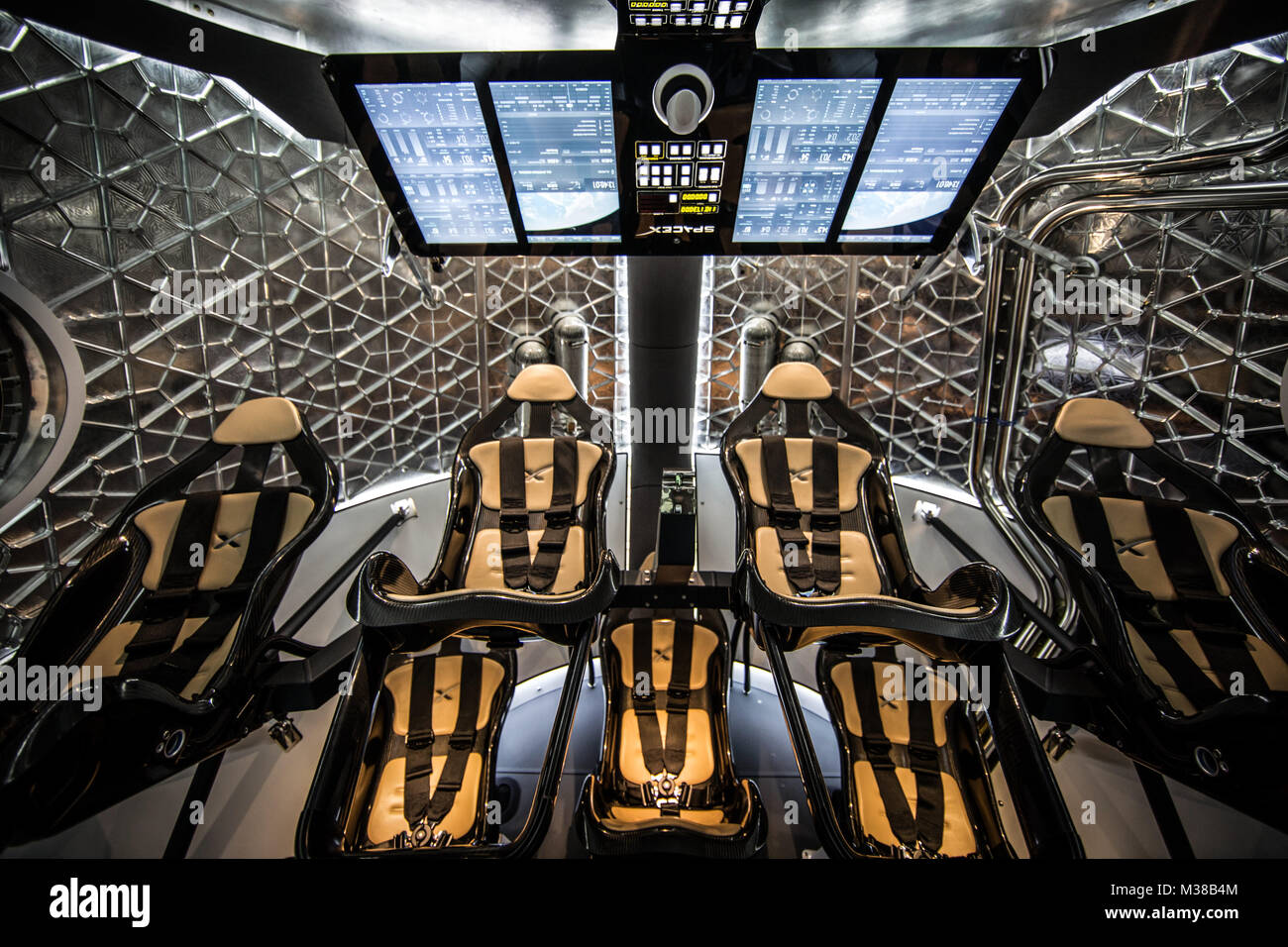 Crew Dragon Interior s 6 Stock Photo - Alamy