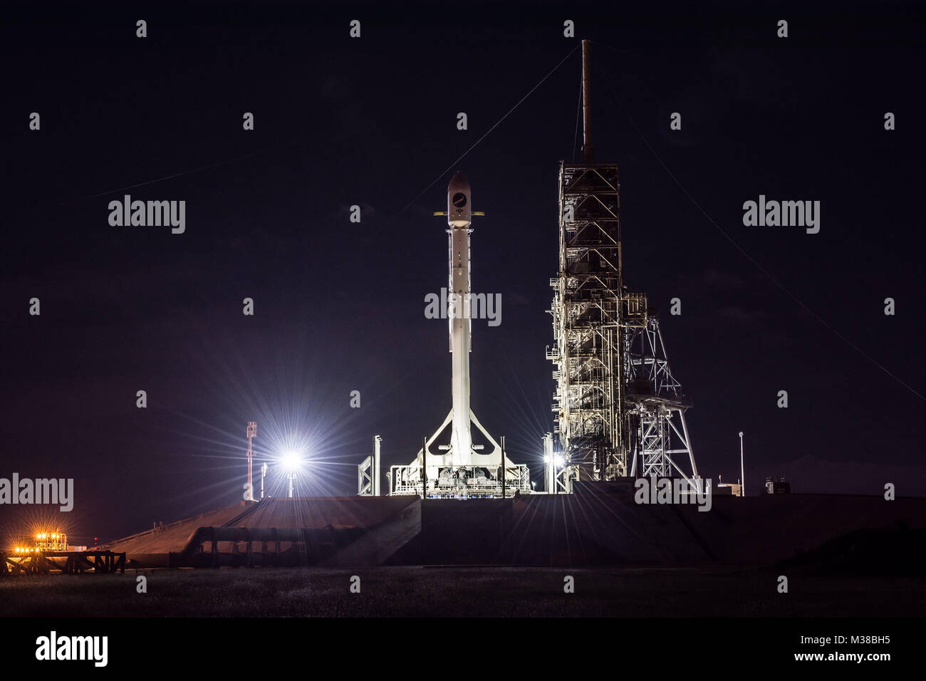 The first-stage booster of the Orbital Test Vehicle 5 mission ...