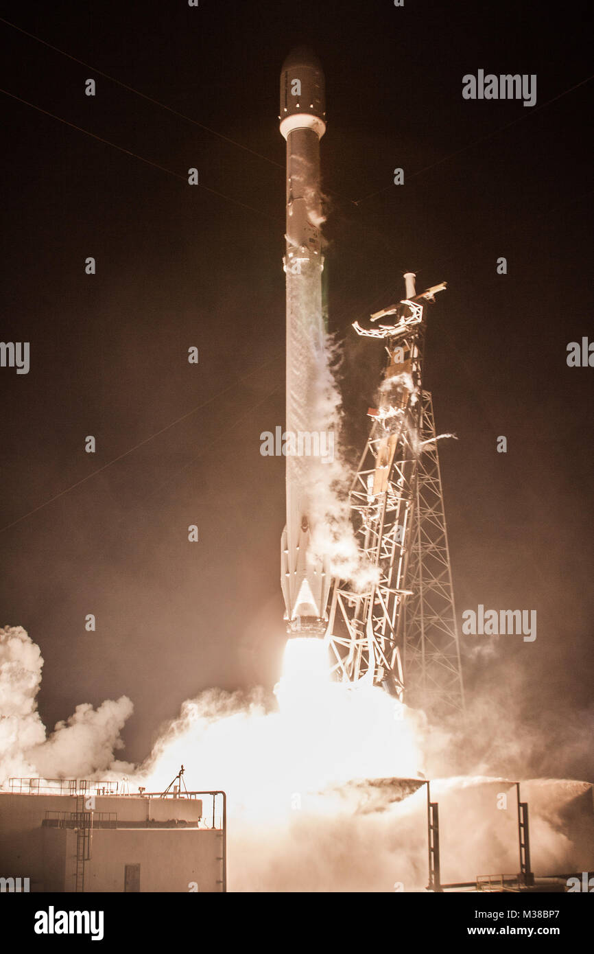 The Zuma mission, a classified payload, launched aboard a SpaceX Falcon rocket from Kennedy ...