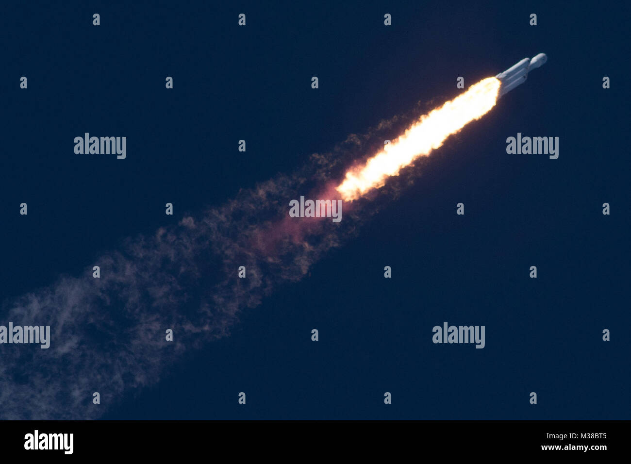 The Falcon Heavy Demo mission launched from Kennedy Space Center's ...